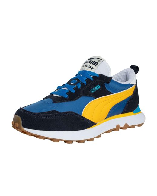 PUMA Rider Fv Essentials Trainers in Blue for Men | Lyst