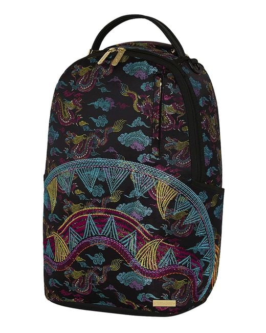 Sprayground 20l Embroidered Dragons Backpack in Blue for Men | Lyst
