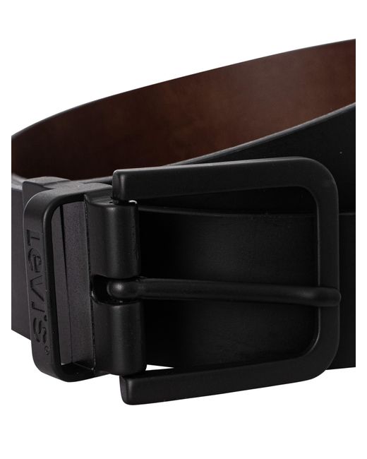 Levi's Reversible Core Metal Belt in Black for Men | Lyst