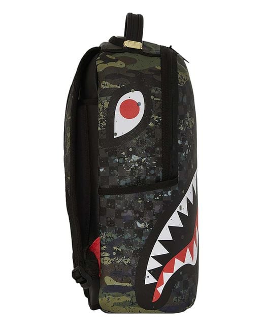 Sprayground 20l Camo Splash Backpack in Black for Men | Lyst