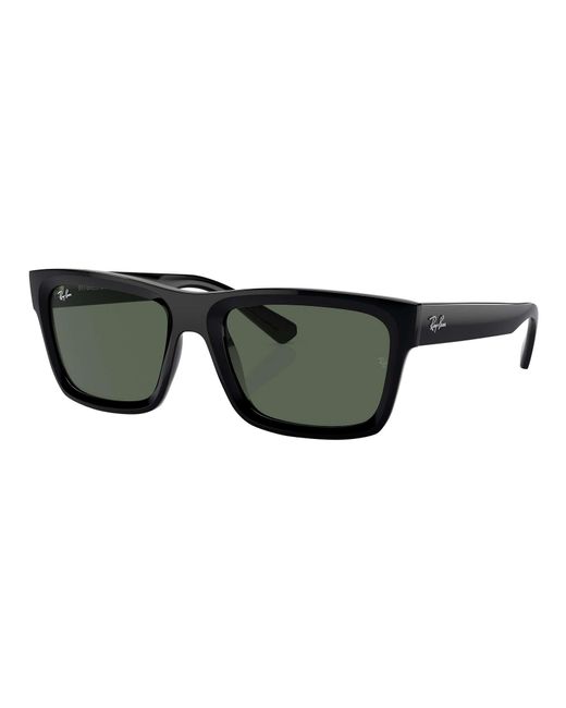 Ray-Ban Warren Bio Based Rectangle Sunglasses in Black for Men | Lyst