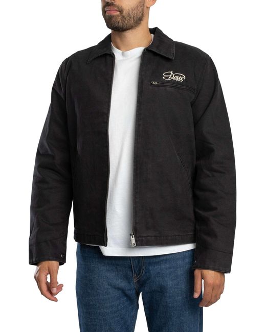 Deus Ex Machina Workwear Overdye Jacket in Black for Men | Lyst UK