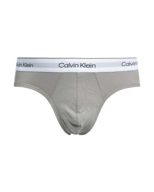 Calvin Klein 3 Pack Modern Cotton Hip Briefs in White for Men | Lyst