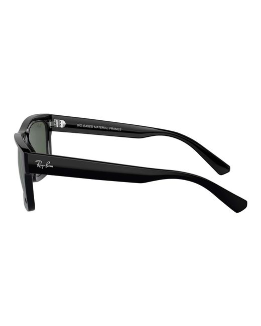 Ray-Ban Warren Bio Based Rectangle Sunglasses in Black for Men | Lyst