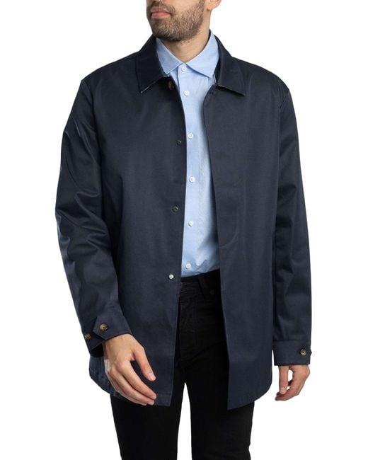 Aquascutum Iconic Caban Jacket in Blue for Men | Lyst