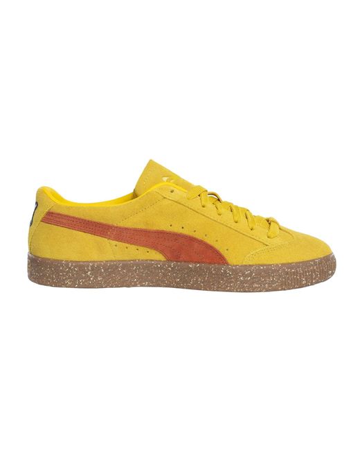 PUMA Suede Vtg F Pam Suede Trainers in Yellow for Men | Lyst