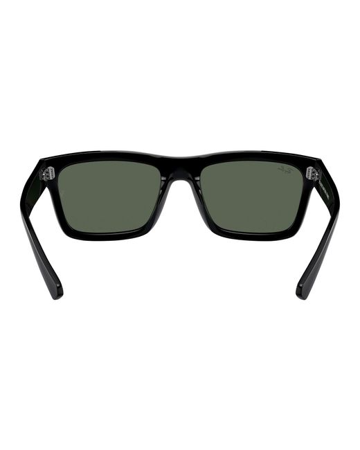 Ray-Ban Warren Bio Based Rectangle Sunglasses in Black for Men | Lyst