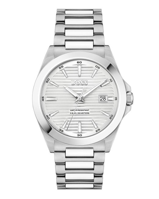 BOSS Strike Dial Watch in Gray for Men | Lyst
