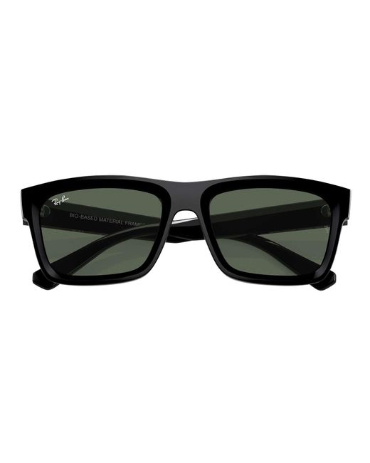 Ray-Ban Warren Bio Based Rectangle Sunglasses in Black for Men | Lyst