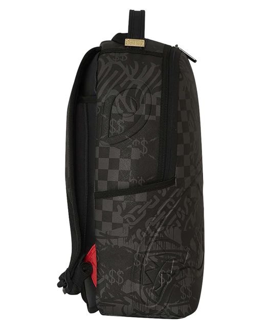 Sprayground 20l Check Backpack in Black for Men | Lyst