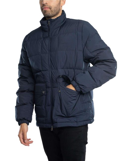 GANT Mid Down Jacket in Blue for Men | Lyst