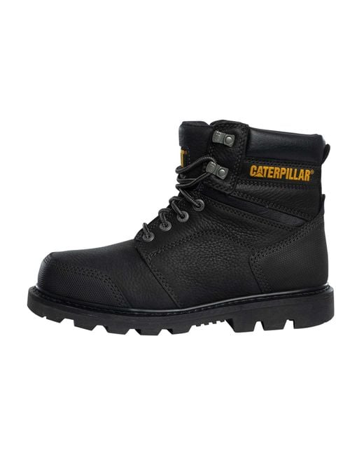Caterpillar Allerton Wide Leather Boots in Black for Men | Lyst