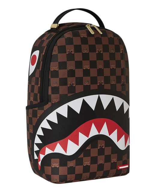 Sprayground 20l Peeking Character Check Backpack in Black for Men ...