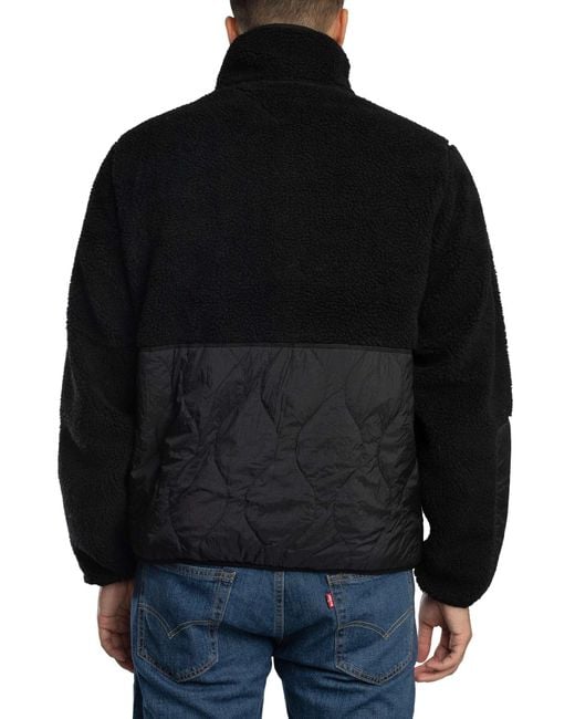 Tommy Hilfiger Essential Teddy Jacket in Black for Men | Lyst UK