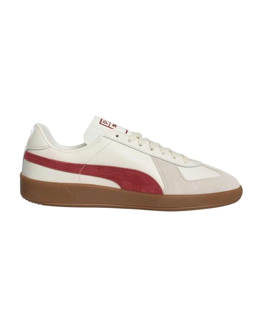 PUMA Army Leather Trainers in White for Men | Lyst UK