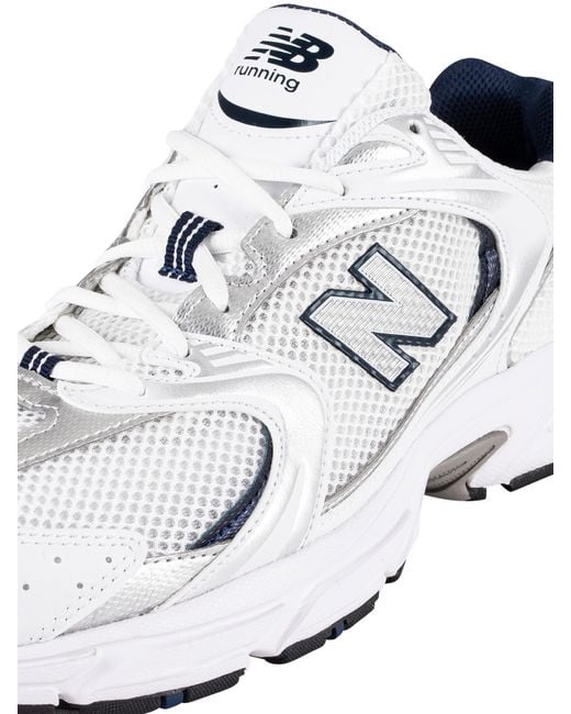 New Balance 530 Running Mesh Trainers in White for Men | Lyst