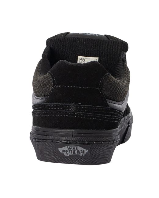 Vans Caldrone Suede/mesh Trainers in Black for Men | Lyst