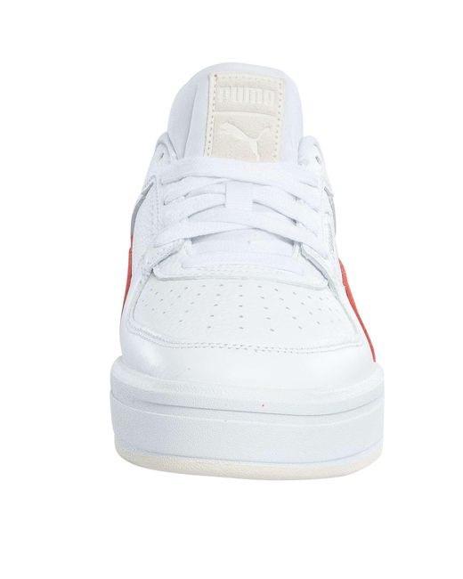 PUMA Pro Suede Trainers in White for Men | Lyst