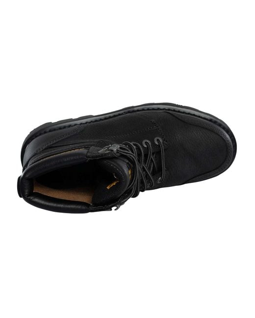 Caterpillar Allerton Wide Leather Boots in Black for Men | Lyst