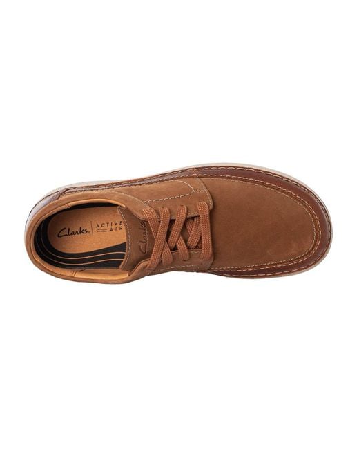 Clarks Nature 5 Lo Leather Shoes in Brown for Men | Lyst