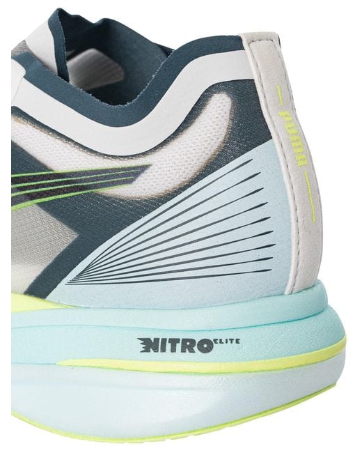 PUMA Deviate Nitro Elite Racer Trainers in Blue for Men | Lyst