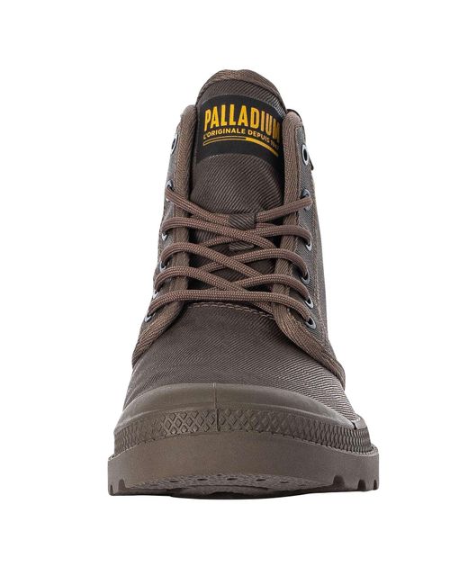 Palladium Pampa Hi Coated Boots in Brown for Men | Lyst