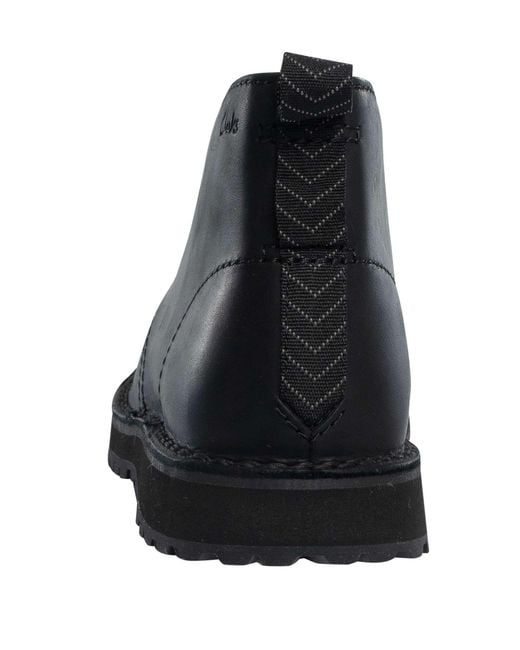 Clarks Solsbury Leather Boots in Black for Men | Lyst UK