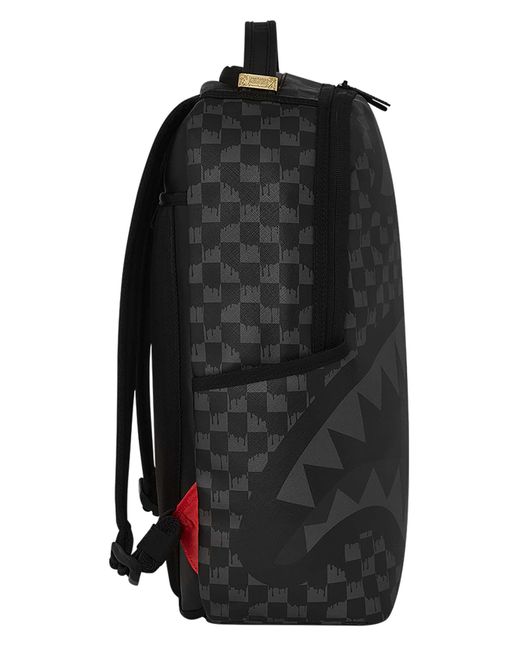 Sprayground Hangover Drip Check Backpack in Black for Men | Lyst UK