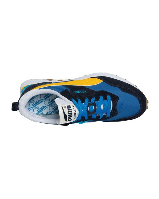 PUMA Rider Fv Essentials Trainers in Blue for Men | Lyst