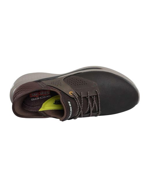 Skechers Slip-ins Slade Macklin Relaxed Trainers in Brown for Men | Lyst