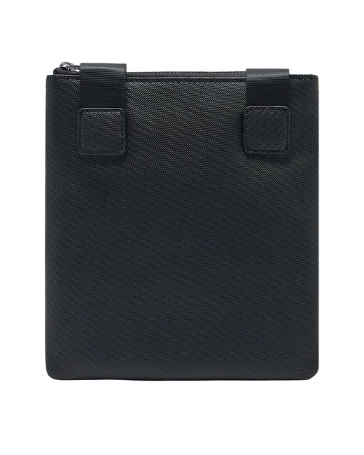 ARMANI EXCHANGE Textured Logo Crossbody Bag in Black for Men | Lyst UK