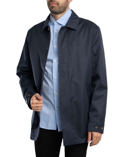 Aquascutum Iconic Caban Jacket in Blue for Men | Lyst