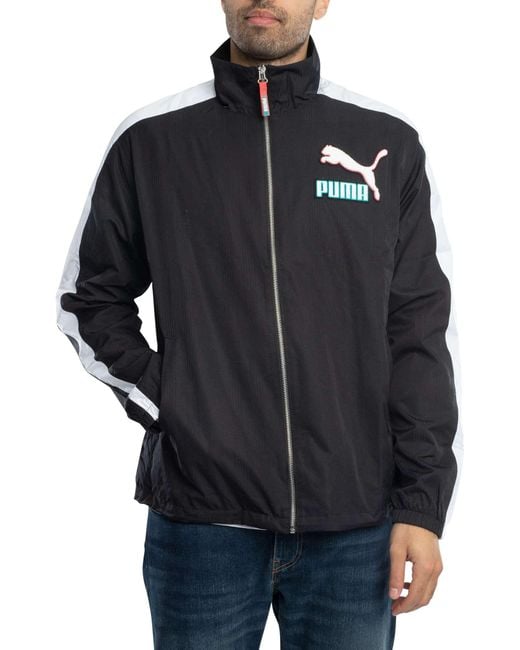 PUMA Relaxed Fandom Track Jacket in Blue for Men | Lyst