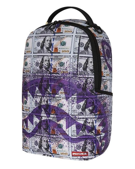 Sprayground 20l Money Splat Backpack in Blue for Men | Lyst
