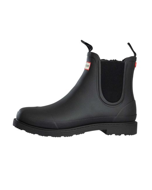 HUNTER Elements Chelsea Insulated Wellies in Black for Men | Lyst UK