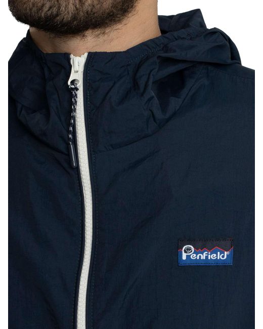 Penfield Logo Rain Jacket in Blue for Men | Lyst