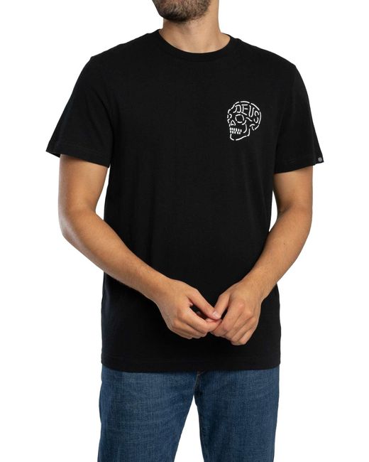 Deus Ex Machina Venice Skull Back Graphic T-shirt in Black for Men ...