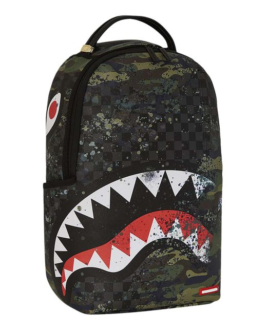 Sprayground 20l Camo Splash Backpack in Black for Men | Lyst