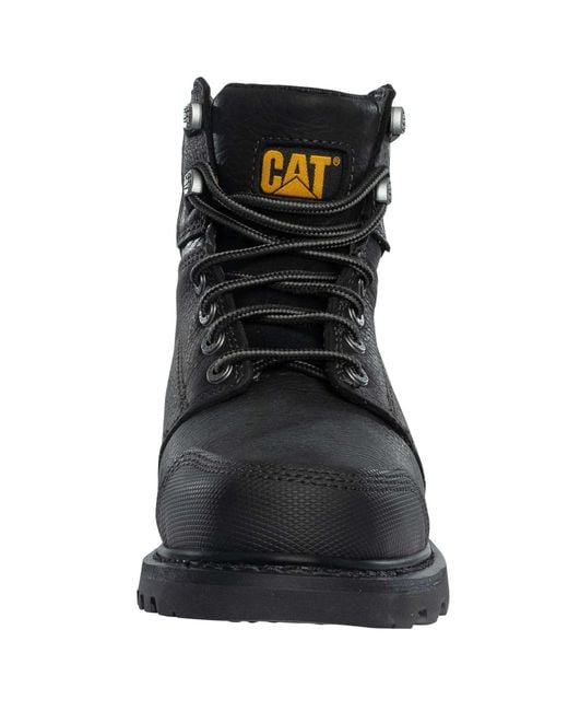 Caterpillar Allerton Wide Leather Boots in Black for Men | Lyst