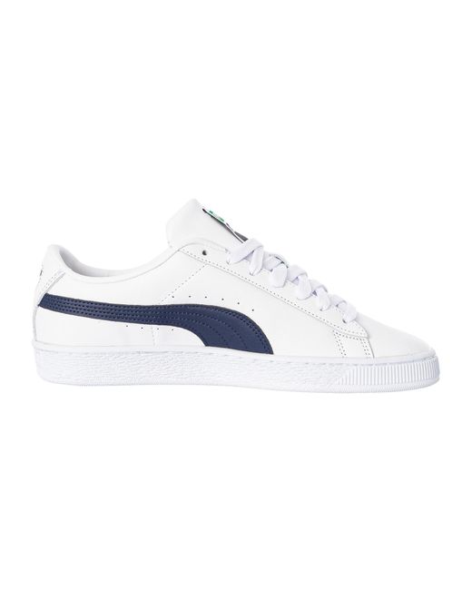 PUMA Basket Classic Leather Trainers in Blue for Men | Lyst