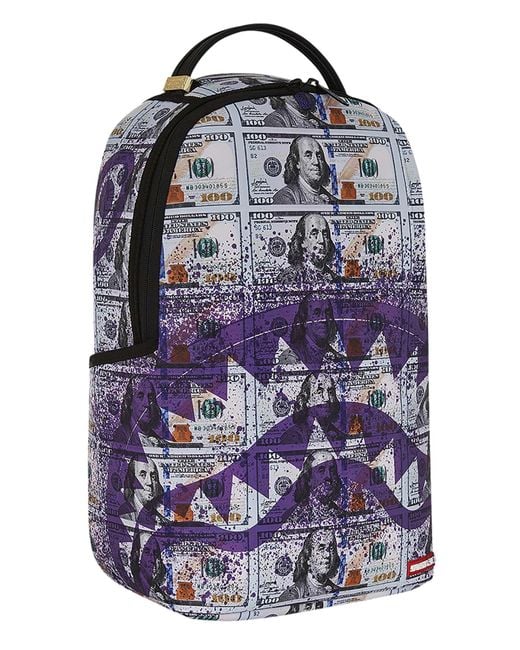 Sprayground 20l Money Splat Backpack in Blue for Men | Lyst