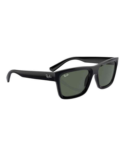 Ray-Ban Warren Bio Based Rectangle Sunglasses in Black for Men | Lyst