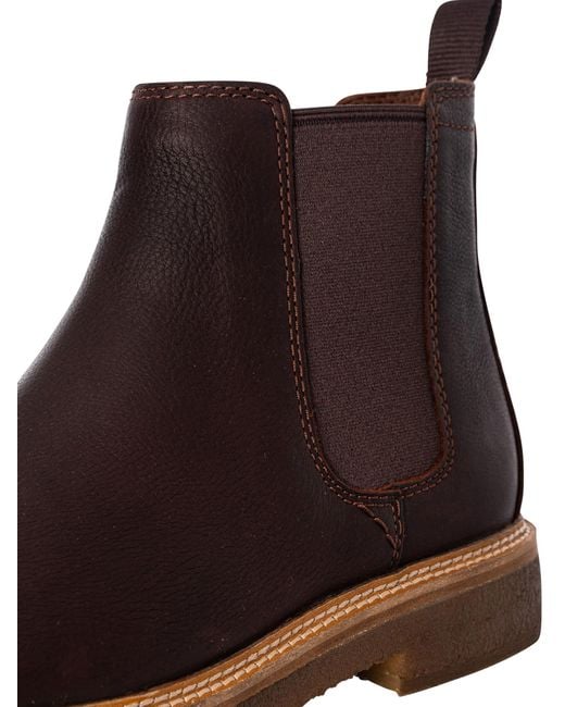 Clarks Clarkdale Easy Leather Chelsea Boots in Brown for Men | Lyst UK