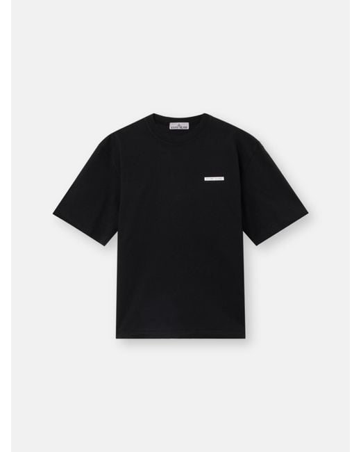 Stone Island 6100076 Heavy Cotton Jersey in Black for Men | Lyst UK