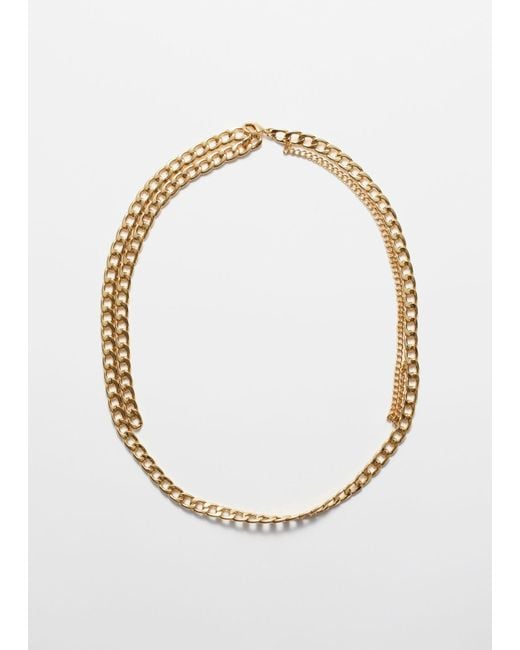 & Other Stories Curb Chain Belt in White | Lyst UK