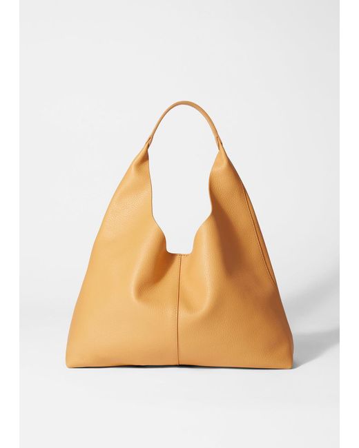 & Other Stories Classic Leather Tote Bag in Natural | Lyst