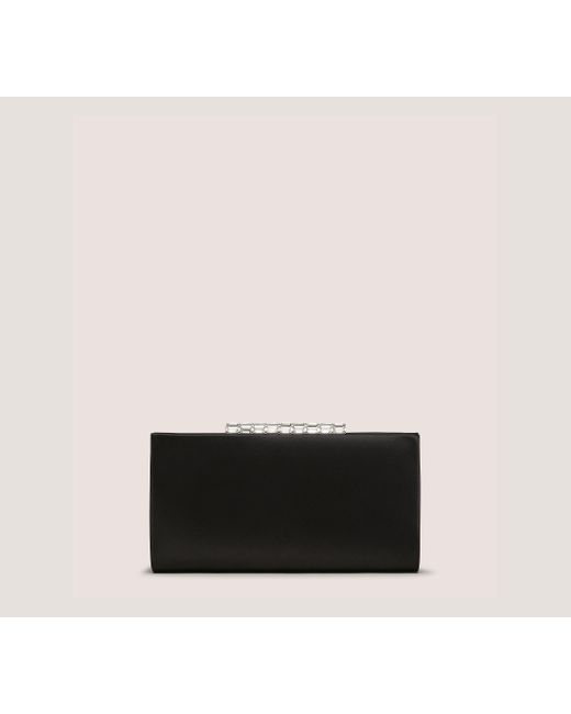 Stuart Weitzman Vip Crystal Clutch Handbags in Black | Lyst