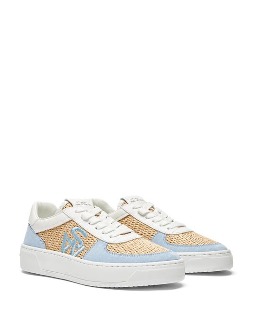 Stuart Weitzman Sw Courtside Logo Sneaker in White | Lyst UK