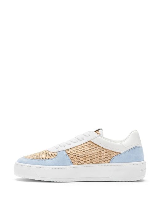 Stuart Weitzman Sw Courtside Logo Sneaker in White | Lyst UK