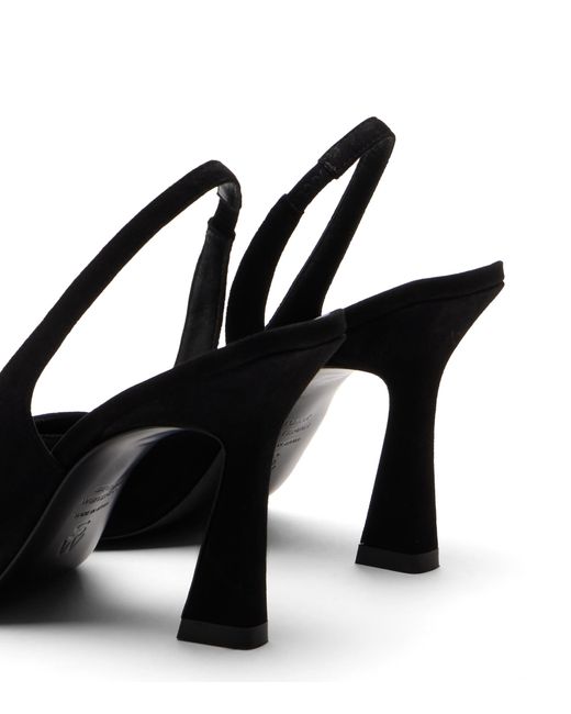 Stuart Weitzman Vinnie 85 Dorsay Slingback in Black | Lyst UK